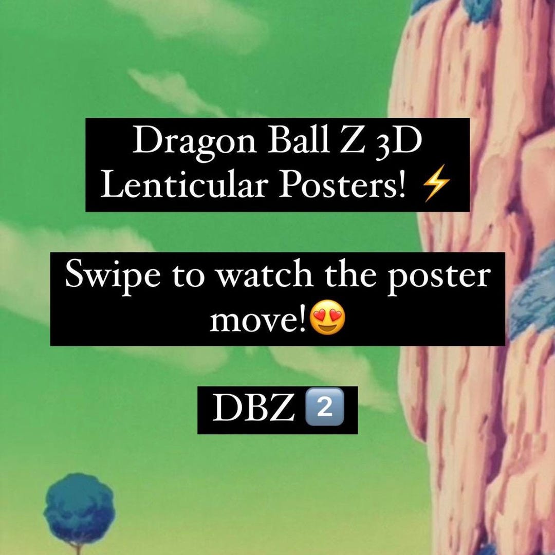 Anime Poster DBZ Theme No.2, Multiple Designs & Characters to Select ...