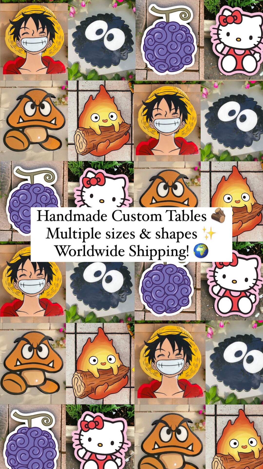 Coffee Tables Custom Handmade Tables Any Design & Any Size or Shape ...