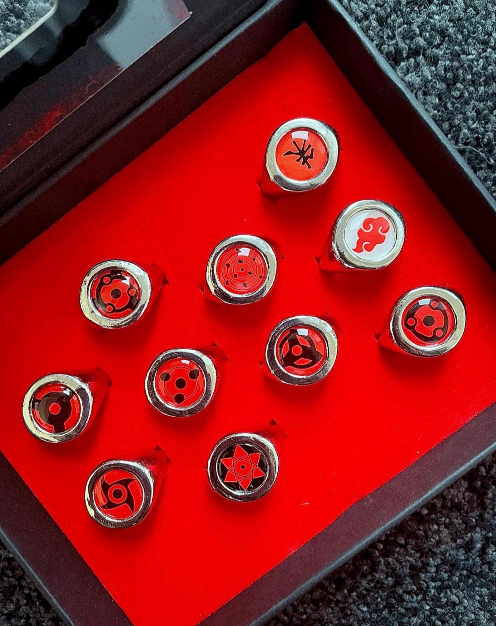 Anime Akatsuki Rings Anime Ring Rinnegan Hidden Leaf Village Kuruma ...