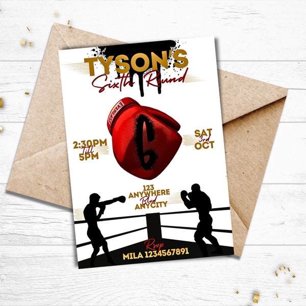 Boxing Birthday Digital Invitation - Etsy