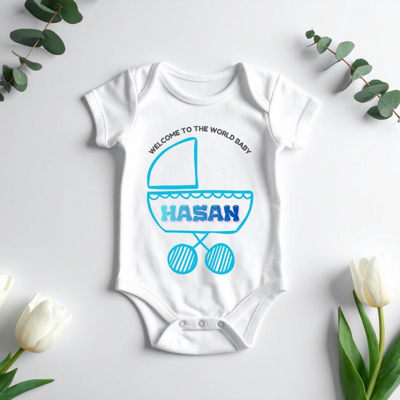 Custom Baby Name Onesie • Personalized Baby Bodysuit • Newborn Gift ...
