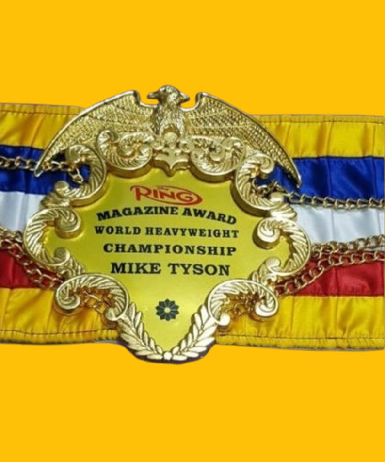MIKE TYSON BOXING Ring Magazine Championship Title Belt - Etsy