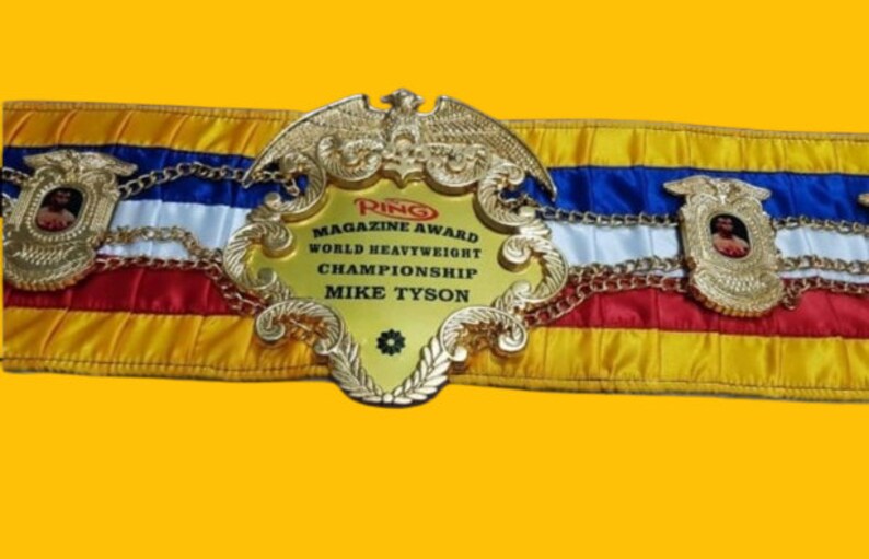 MIKE TYSON BOXING Ring Magazine Championship Title Belt - Etsy