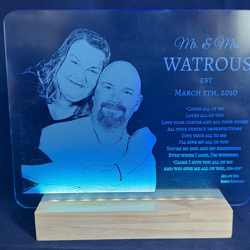 Engraved Acrylic - Etsy