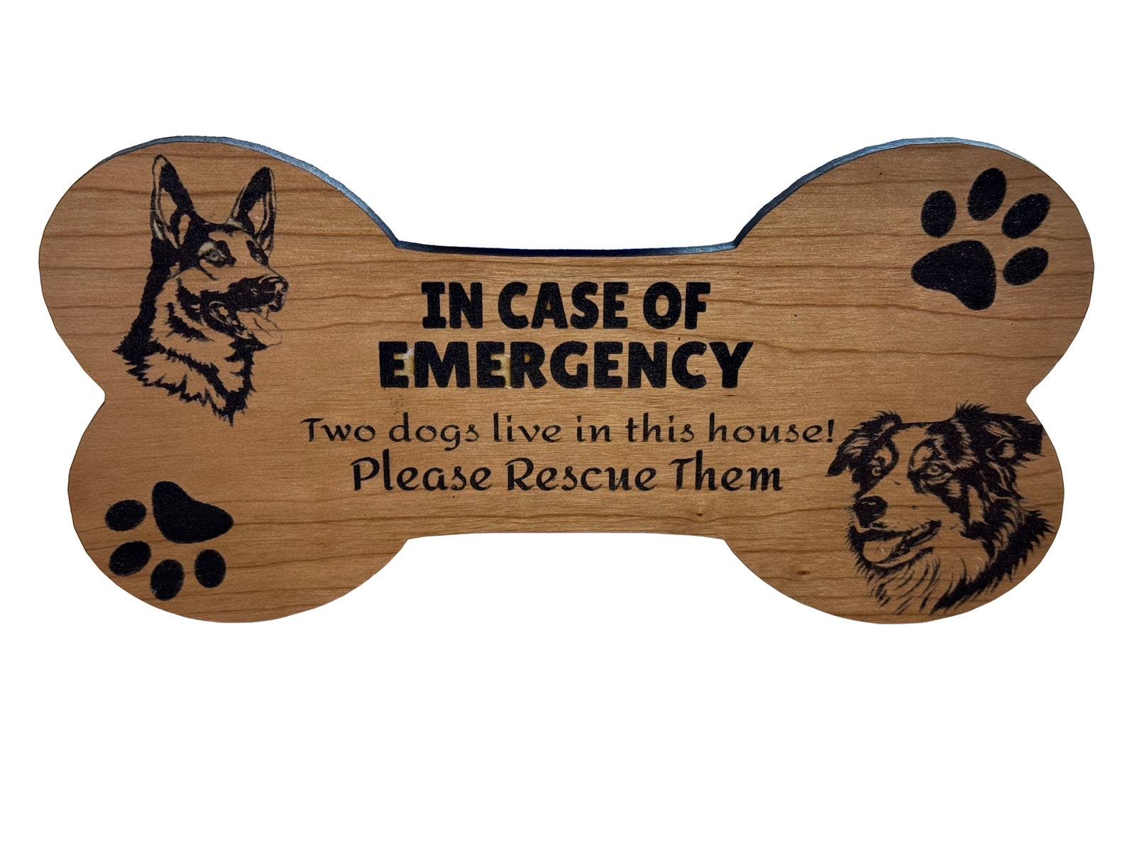 Personalized Incase of Emergency Pet Notification Signs - Etsy