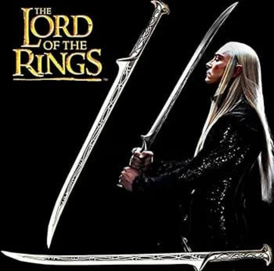 Thranduil Sword, Lord of the Rings Sword, Custom Engraved Hobbit Sword ...