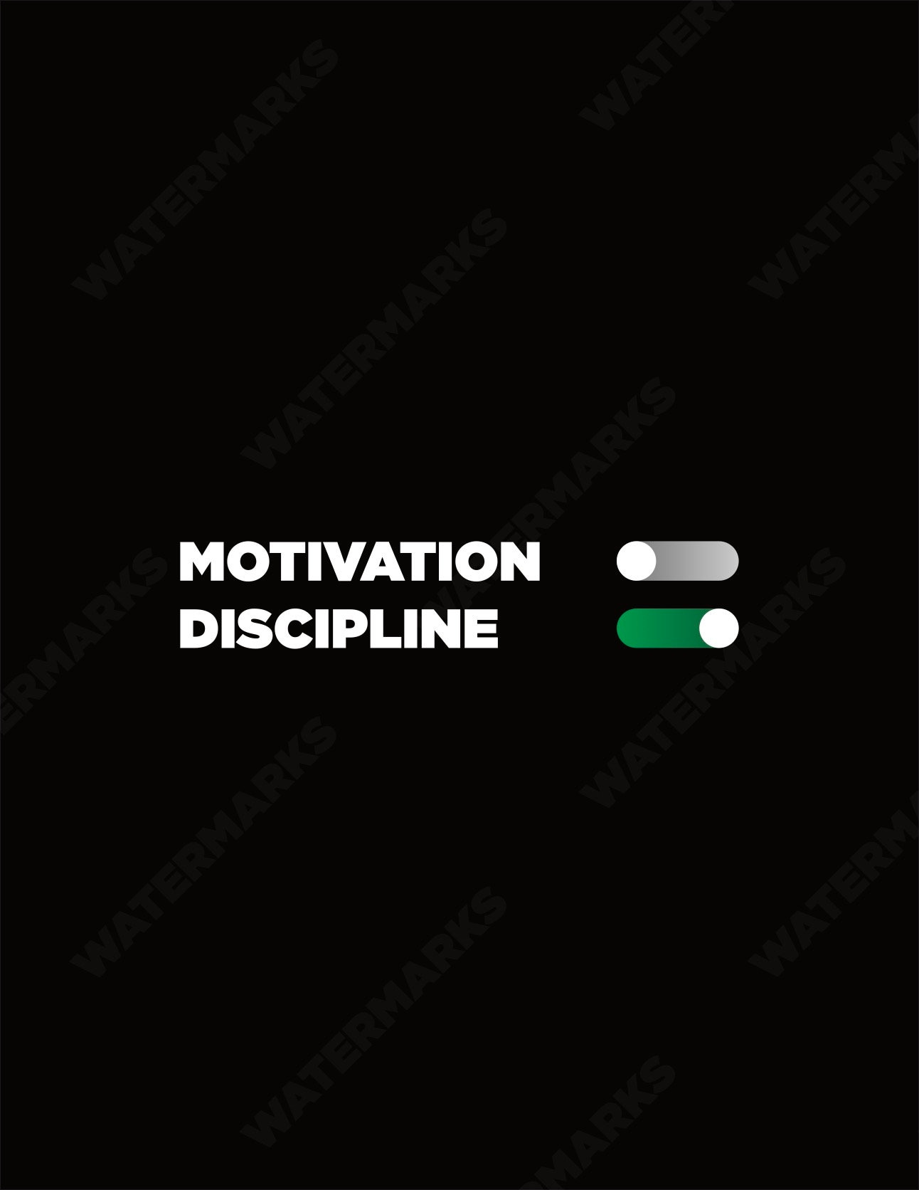 Discipline Over Motivation Poster (digital Download) - Etsy
