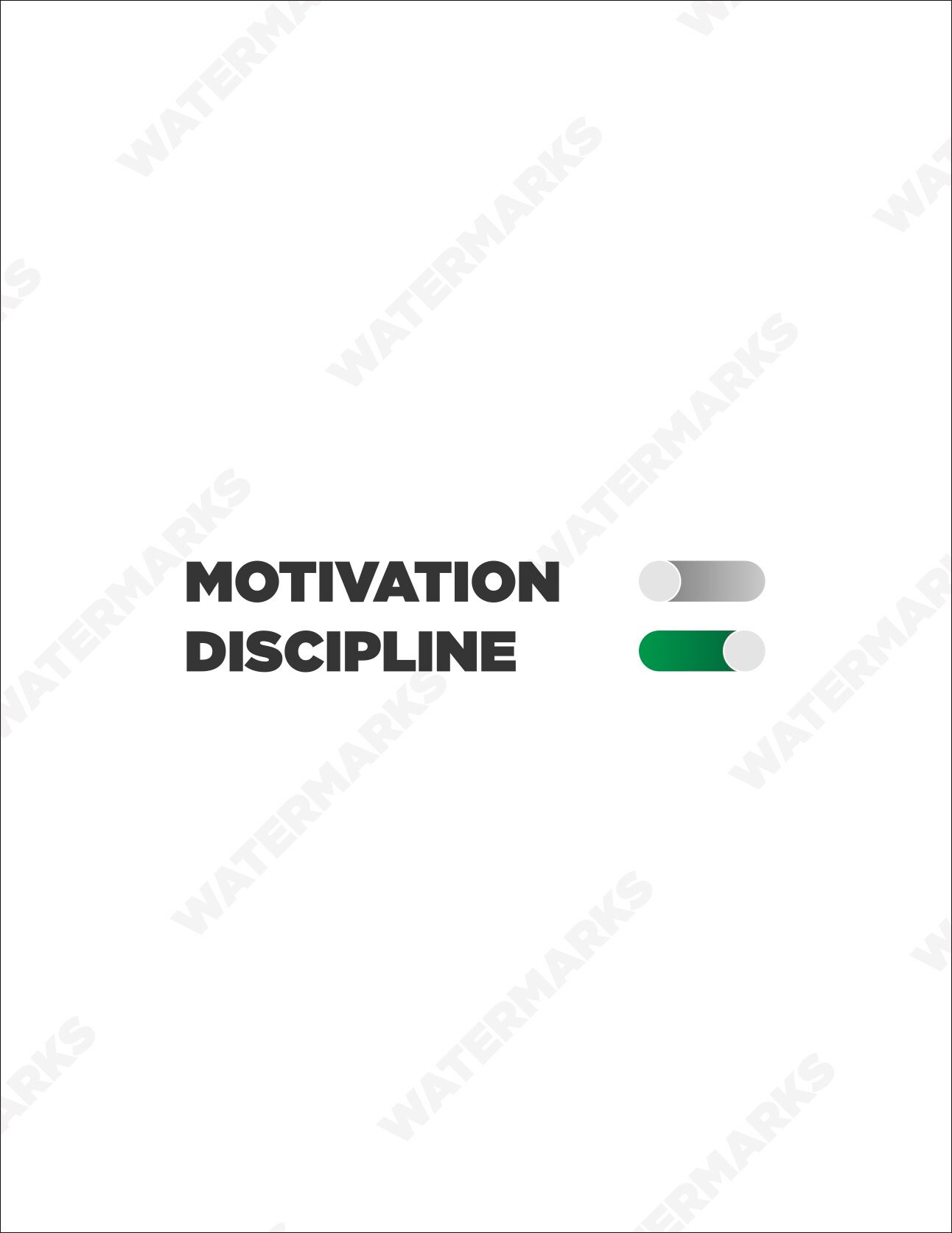 Discipline Over Motivation Poster (digital Download) - Etsy