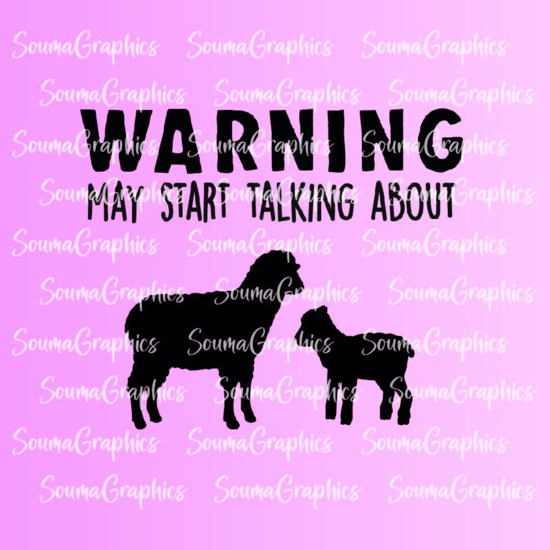 Warning Sheep SVG, Quote SVG, Cut File for Personal and Commercial Use ...