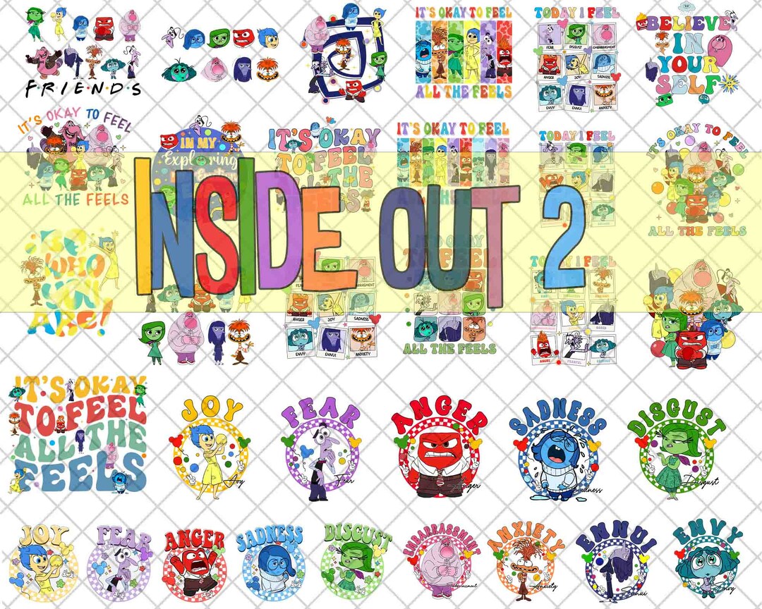Inside Out Png, It's Okay to Feel All the Feels Png, Mental Health ...