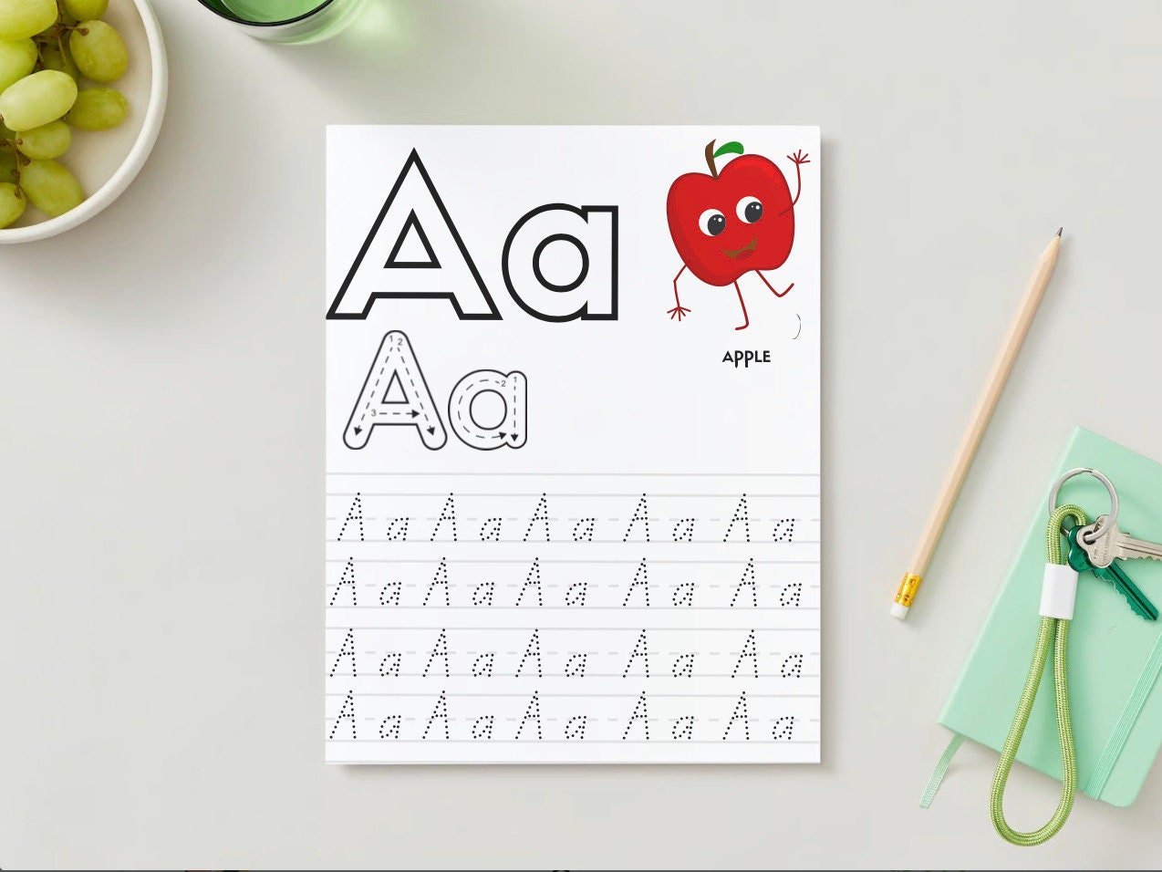 Printable Alphabet Tracking & Learning Sheets Digital Educational ...