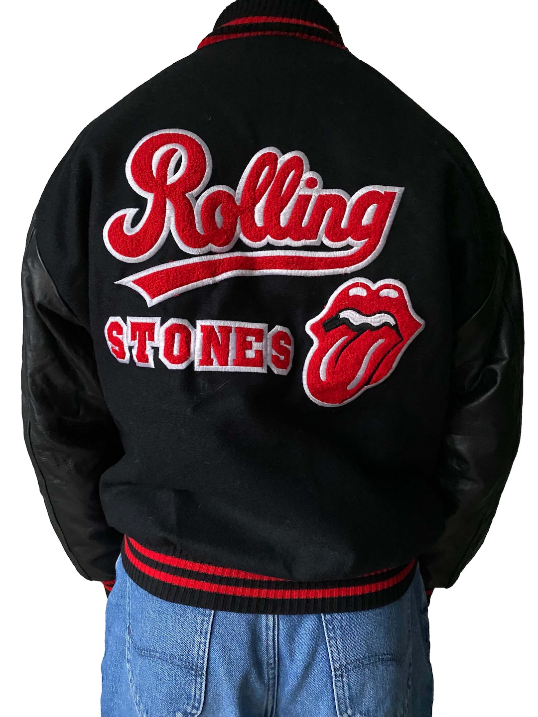 The Rolling Stones Jacket, 95 World Tour, Unique, Leather Jacket, Gift ...