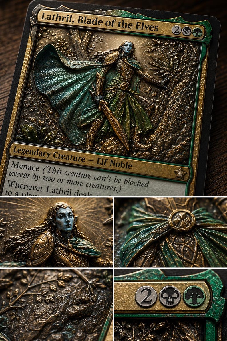 3D Textured Metal MTG Card | MTG | Magic the Gathering | Custom Metal ...