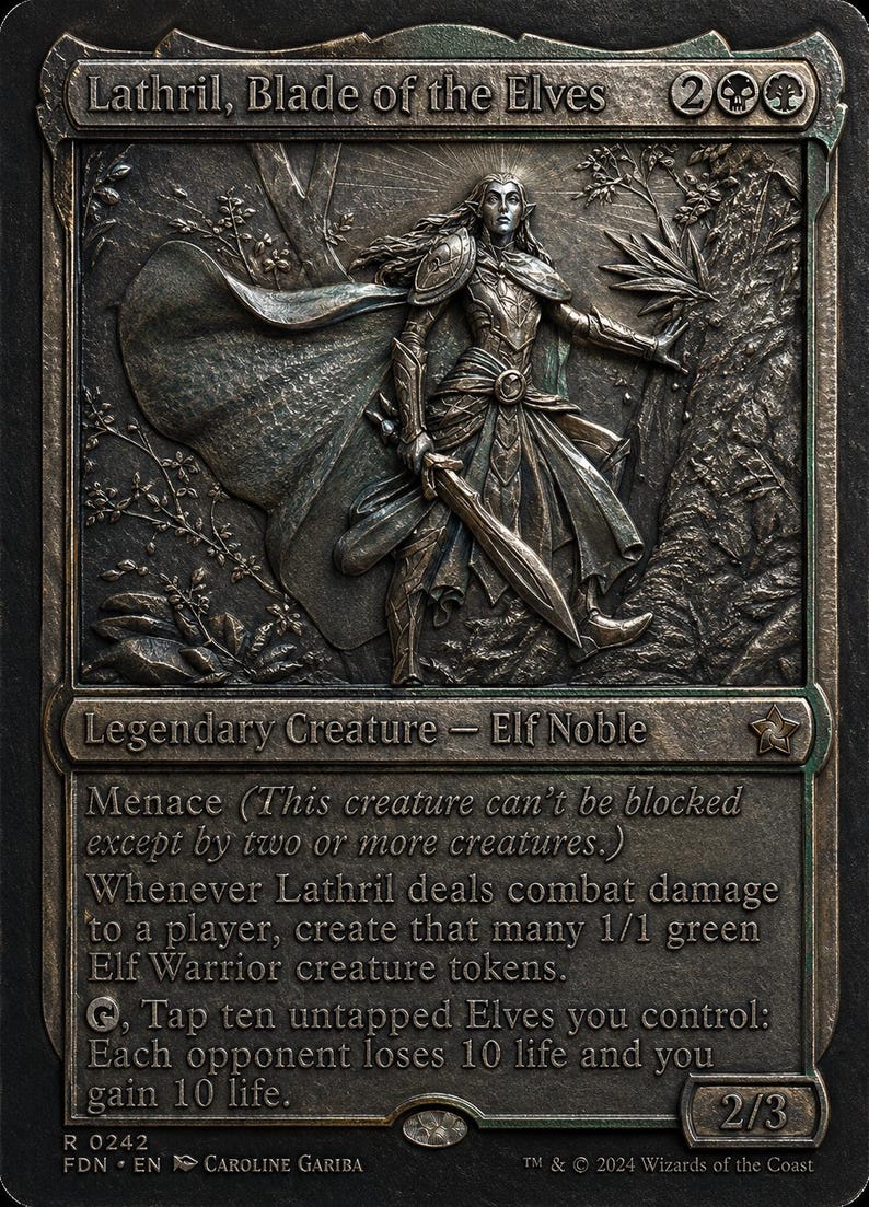 3D Textured Metal MTG Card | MTG | Magic the Gathering | Custom Metal ...