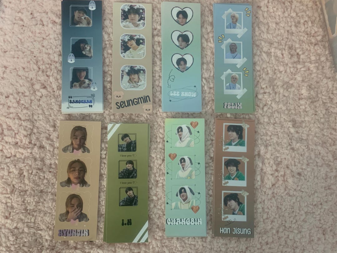 Stray Kids Bookmarks, SKZ Photostrip, Stray Kids Photostrip, Hyunjin ...