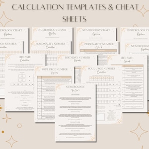 Numerology Charts | Printable Pages | Meanings, Cheat Sheets ...