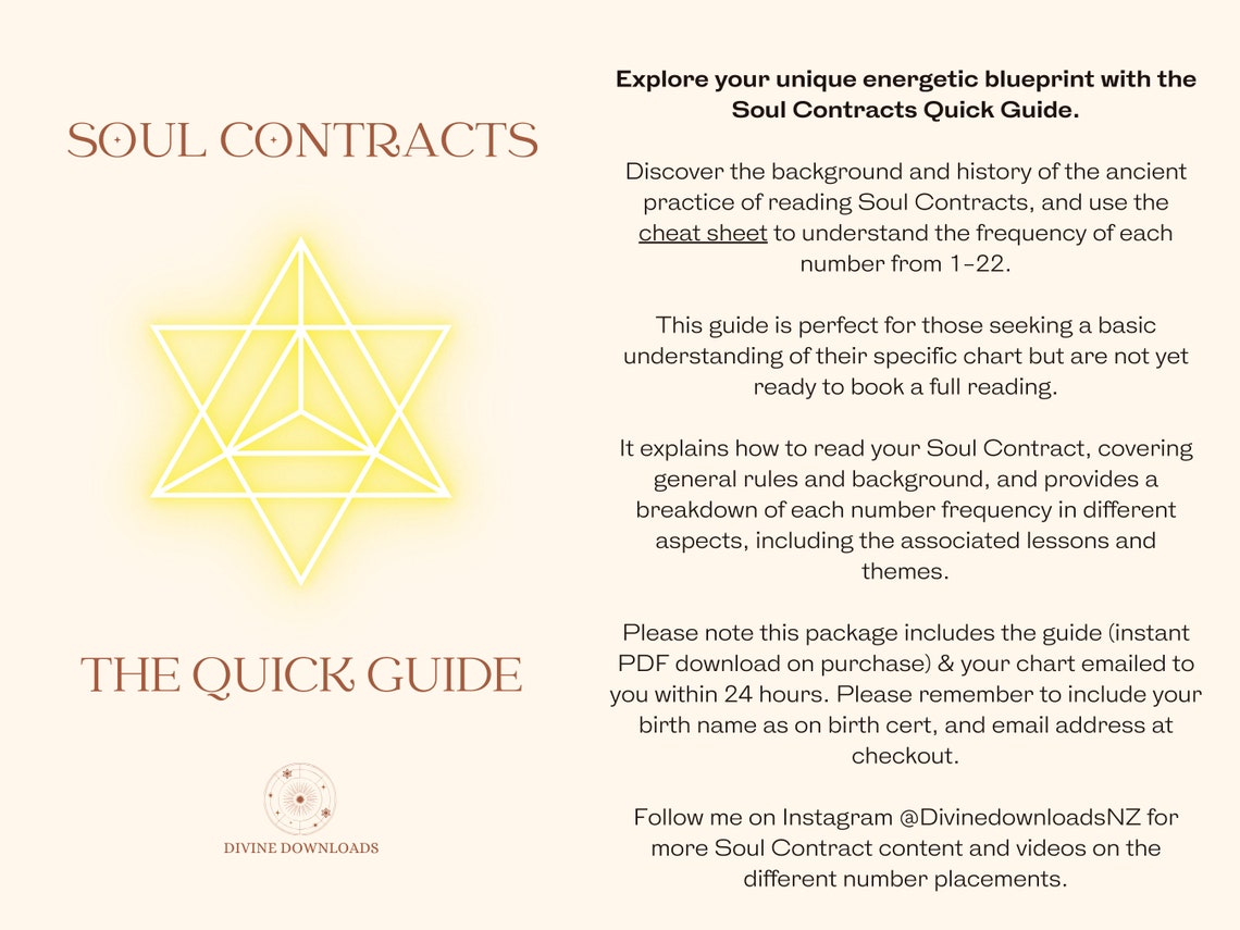 SOUL CONTRACT CHART +the Quick Guide | Decode Your Own Energetic ...