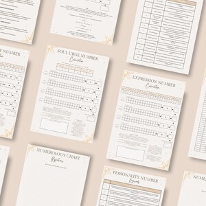 Numerology Charts | Printable Pages | Meanings, Cheat Sheets ...