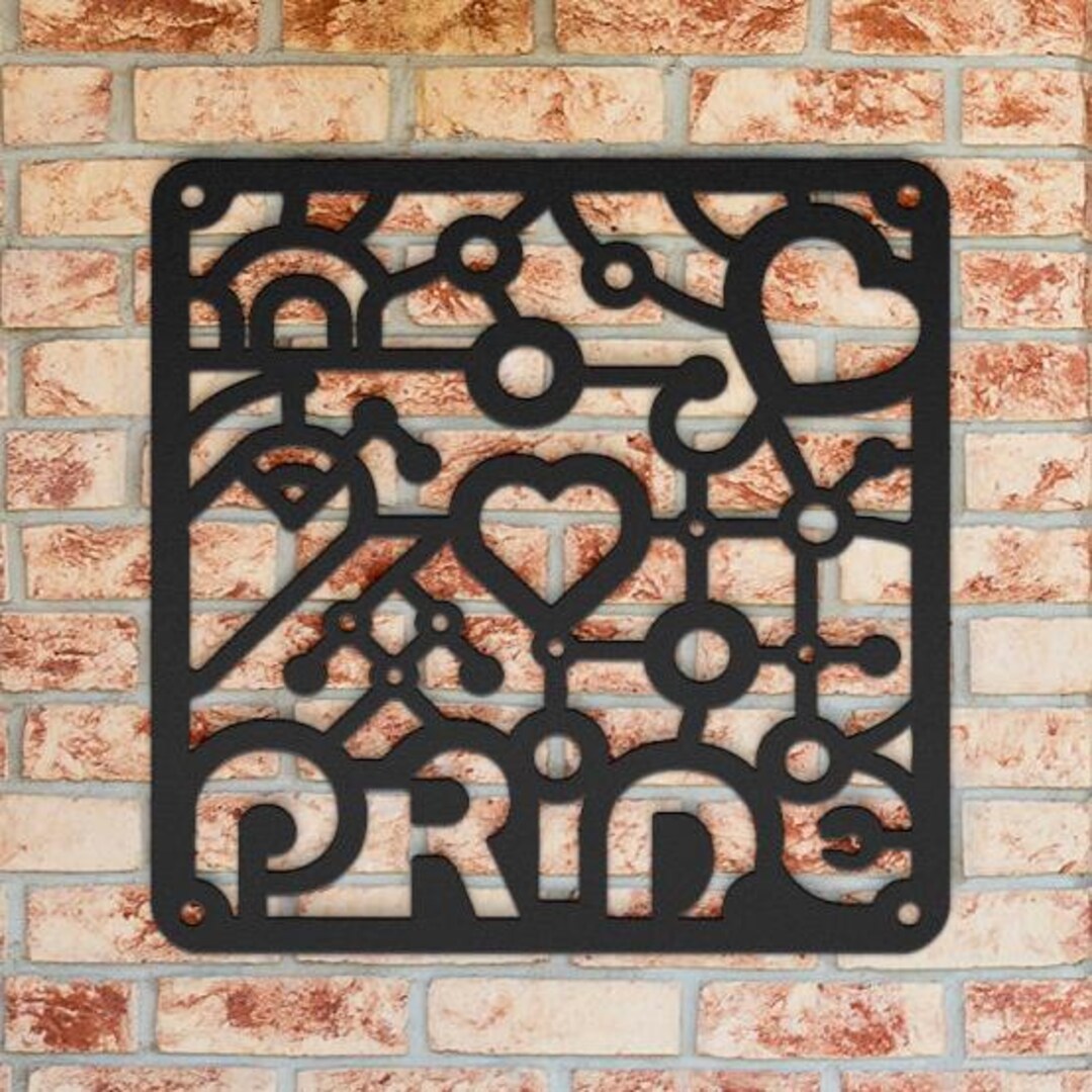 Pride Metal Wall Art 24 Inch - Etsy