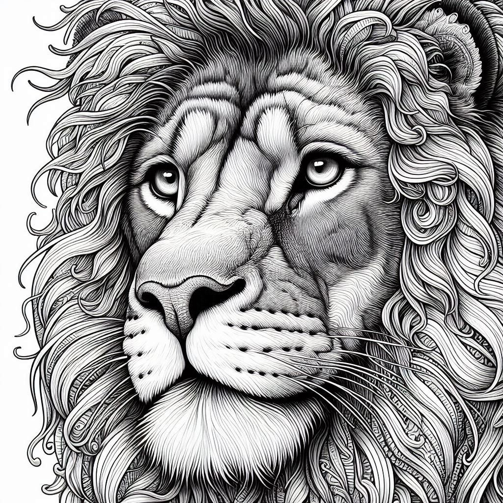 Coloring Pages - Enchanting Animals (for Adults and Children / Kids ...