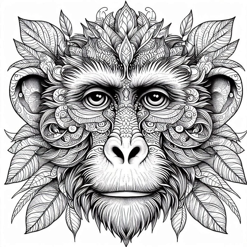 Coloring Pages - Enchanting Animals (for Adults and Children / Kids ...