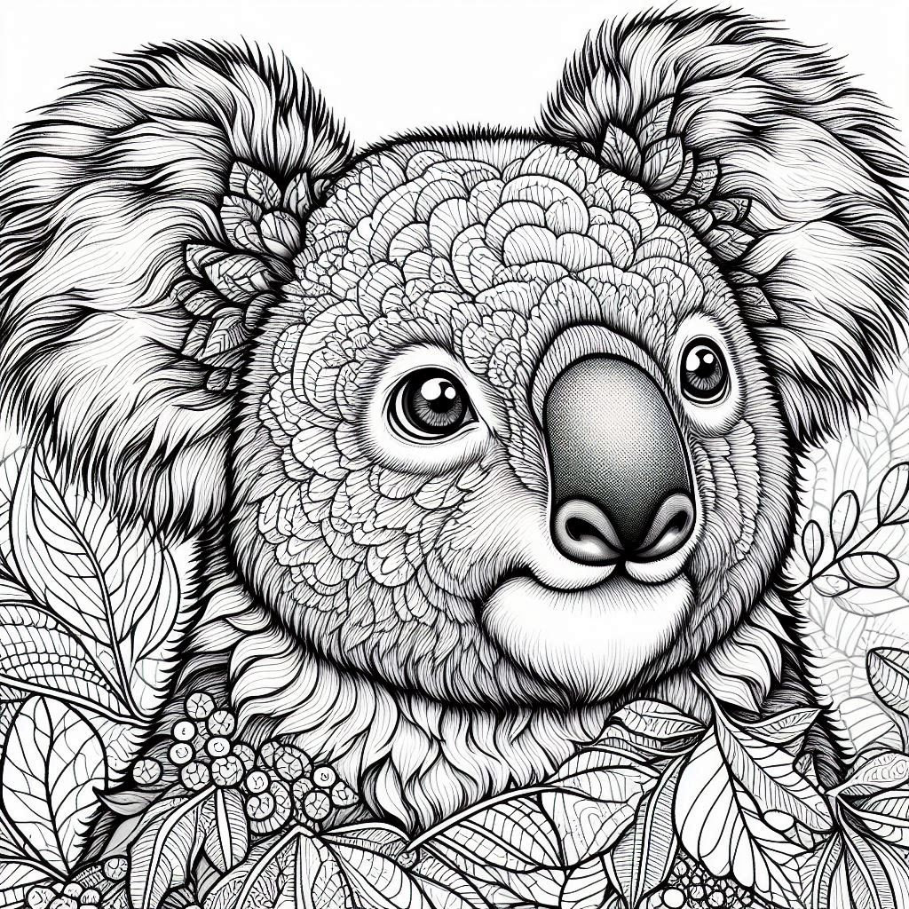 Coloring Pages - Enchanting Animals (for Adults and Children / Kids ...