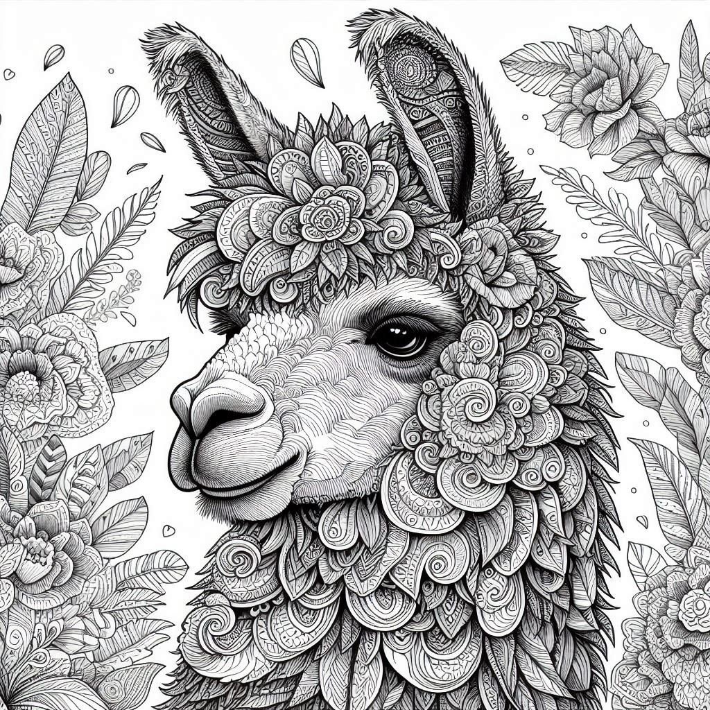Coloring Pages - Enchanting Animals (for Adults and Children / Kids ...
