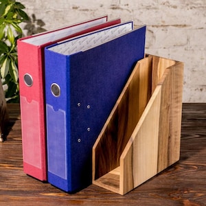 Wooden Document Holder, Office Paper Organizer – Business Gift and Desk ...