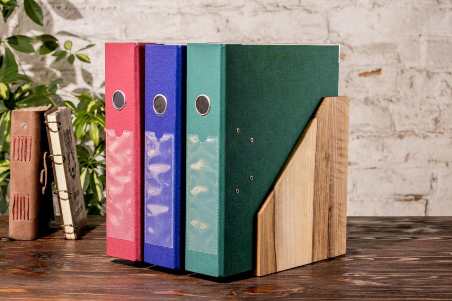 Wooden Document Holder, Office Paper Organizer – Business Gift and Desk ...