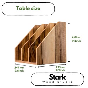 Wooden Document Holder, Office Paper Organizer – Business Gift and Desk ...