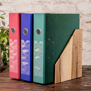Desk Organizer & Document Rack – Wooden Office Solution for Books and ...