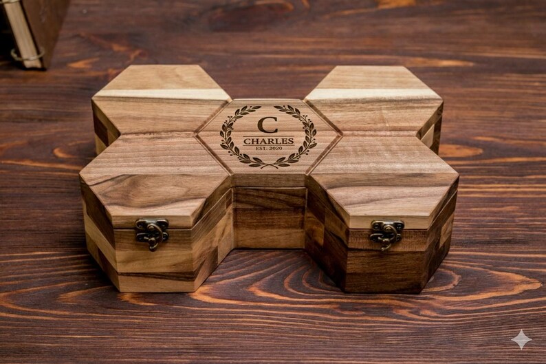 Handmade Wooden Watch Box | Custom Watch Case & Groomsmen Gift ...