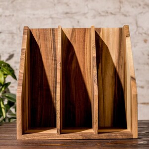 Desk Organizer & Document Rack – Wooden Office Solution for Books and ...