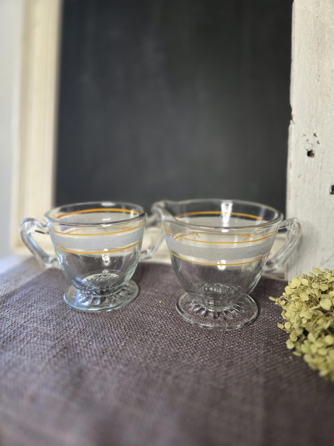 Vintage MCM Cream and Sugar - Etsy