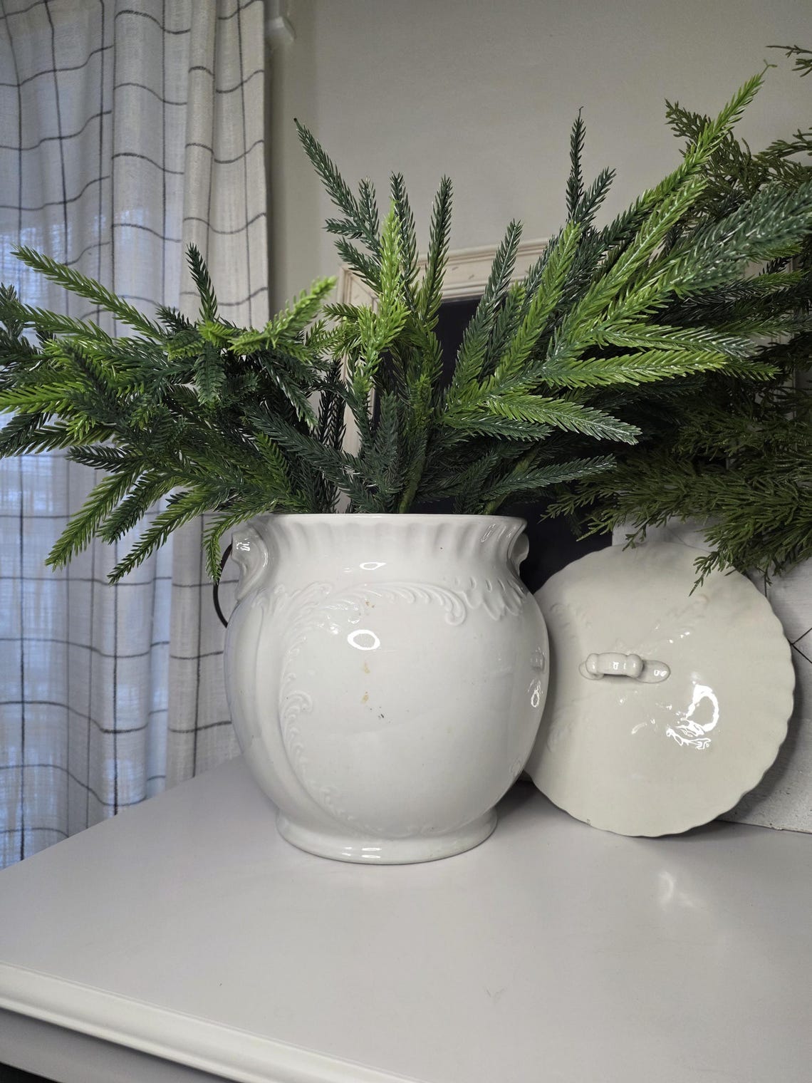 Vintage Ironstone Slop Pail/chamber Pot With Handle and Lid - Etsy