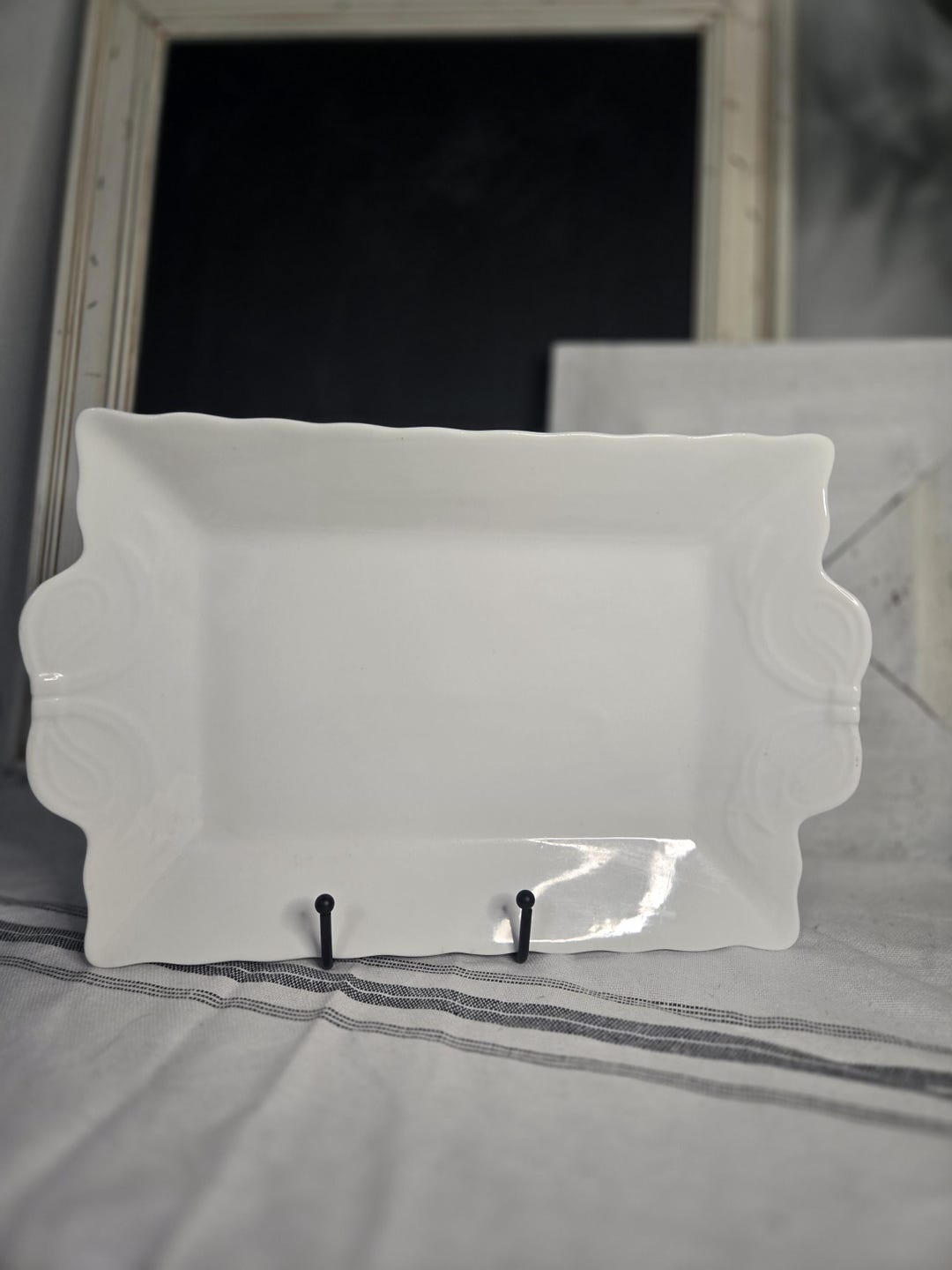 Vintage Ironstone Serving Tray - Etsy