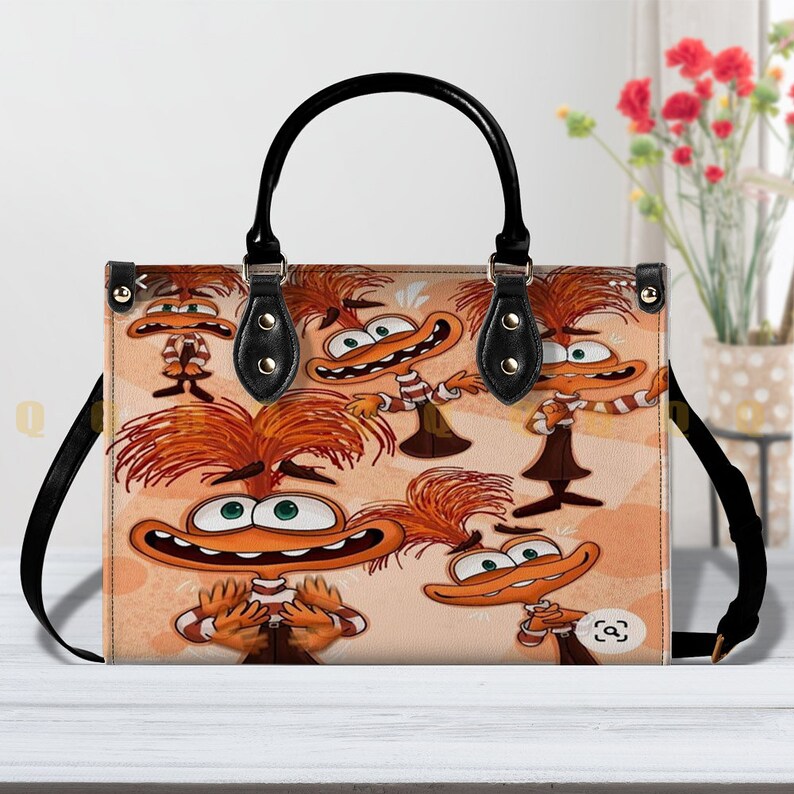 Personalized Inside Out Anxiety Leather Handbag, Inside Out Gift ...