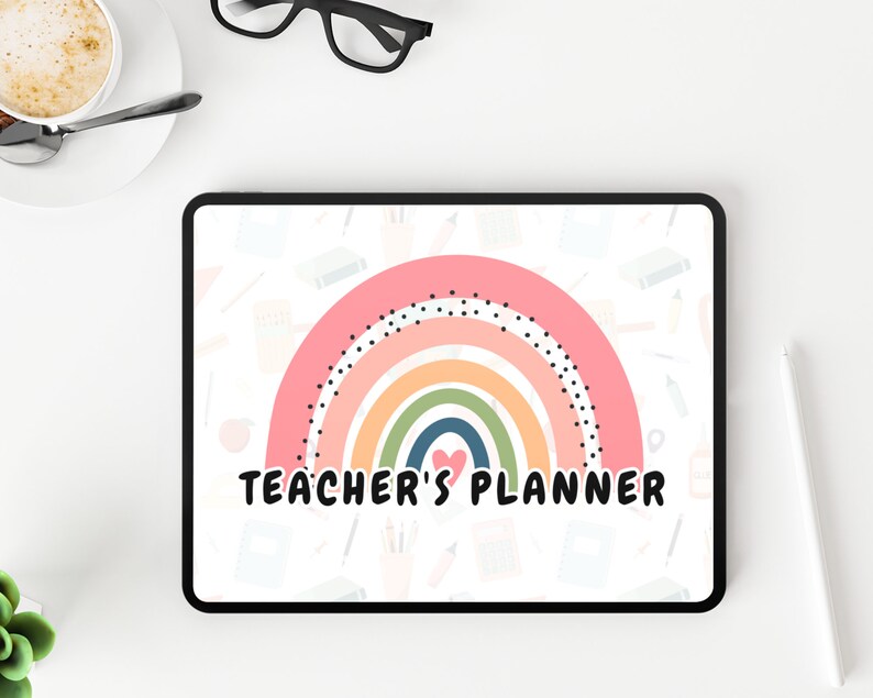 Printable Teacher Planner Boho Teacher Planner Editable Week Schedule ...