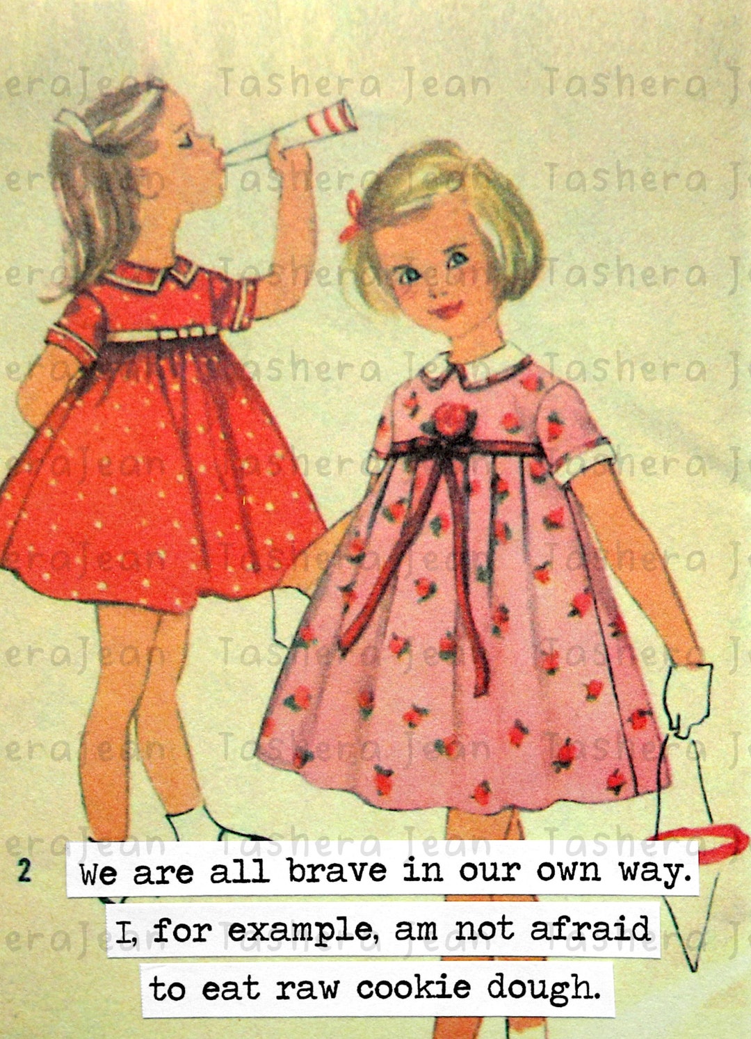 Funny Sarcastic Retro Kids Art Print 8x10 Snarky Gift Kitsch Novelty ...