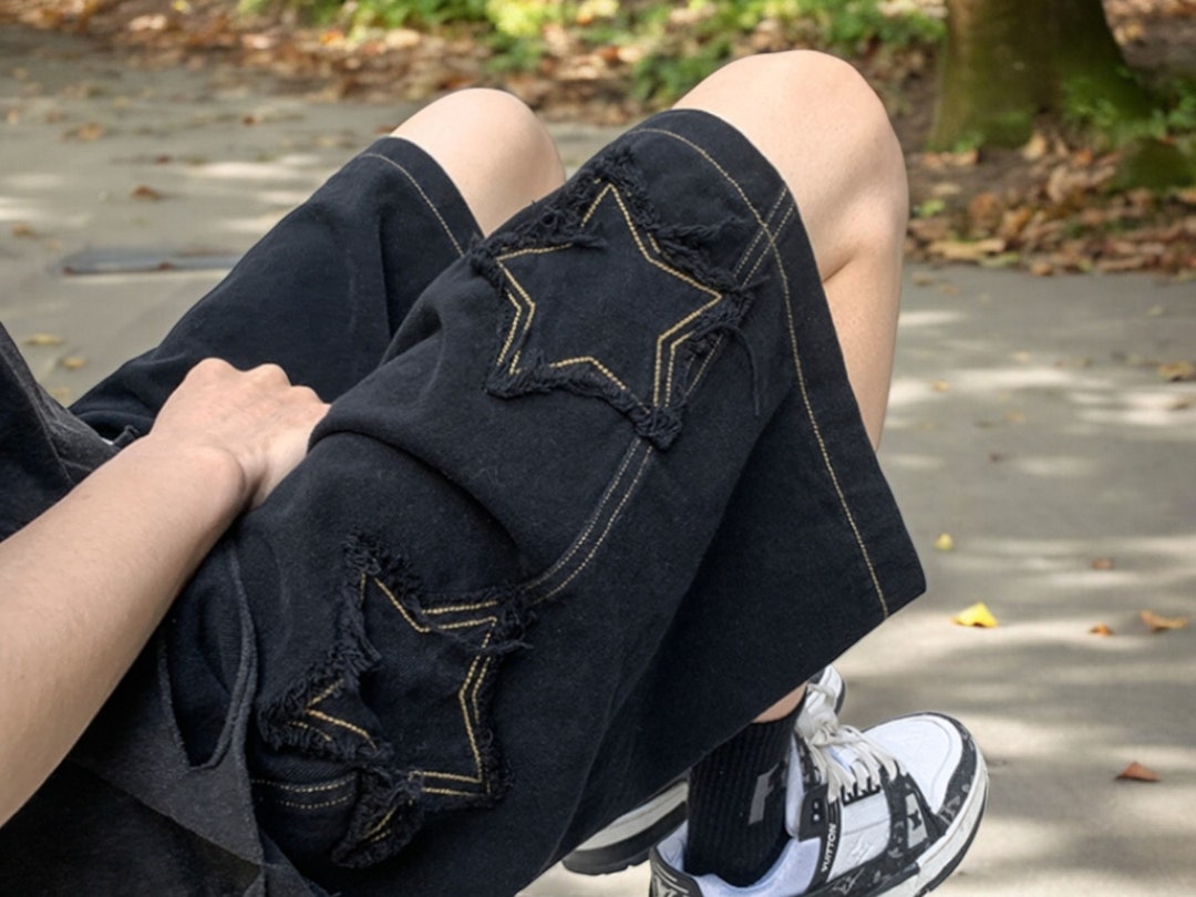 Unisex Bottom Short's Denim Casual Jeans Clothes Streetwear Fashion ...