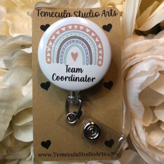 Team Coordinator Coordinator Gift Badge Reel Badge Reel - Etsy