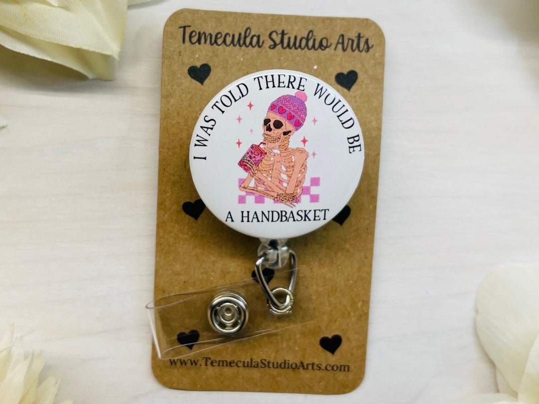 Funny Hospital Nurse Badge Holder | ER Nurse Badge Reel | Medical ID ...