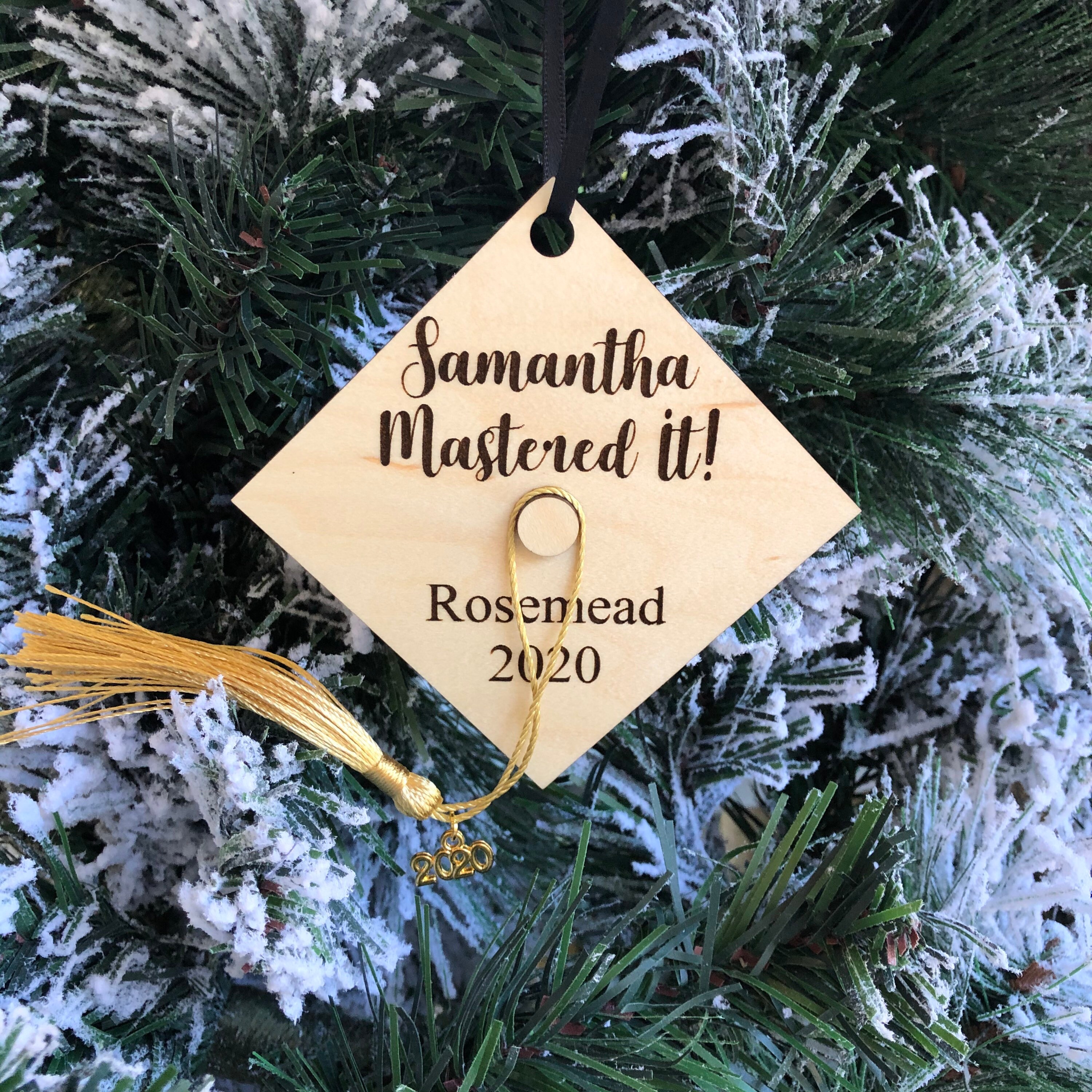 Masters Degree Ornament Graduate Ornament Graduation Cap | Etsy