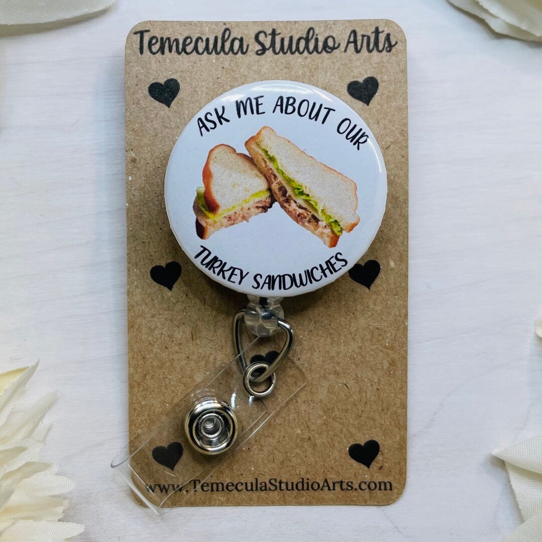Hospital Food Lanyard | Ask Me About Our Turkey Sandwiches | ER Tech ...