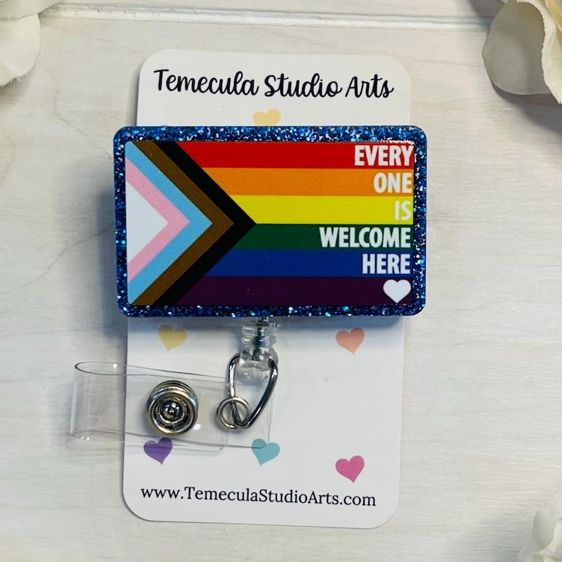 Blue Badge Holder Pride - Etsy