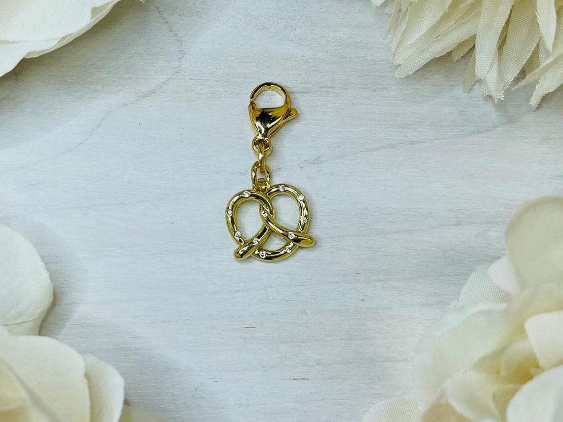 Salted Pretzel Charm | Badge Charm | Badge Holder Charm | Badge Buddy ...