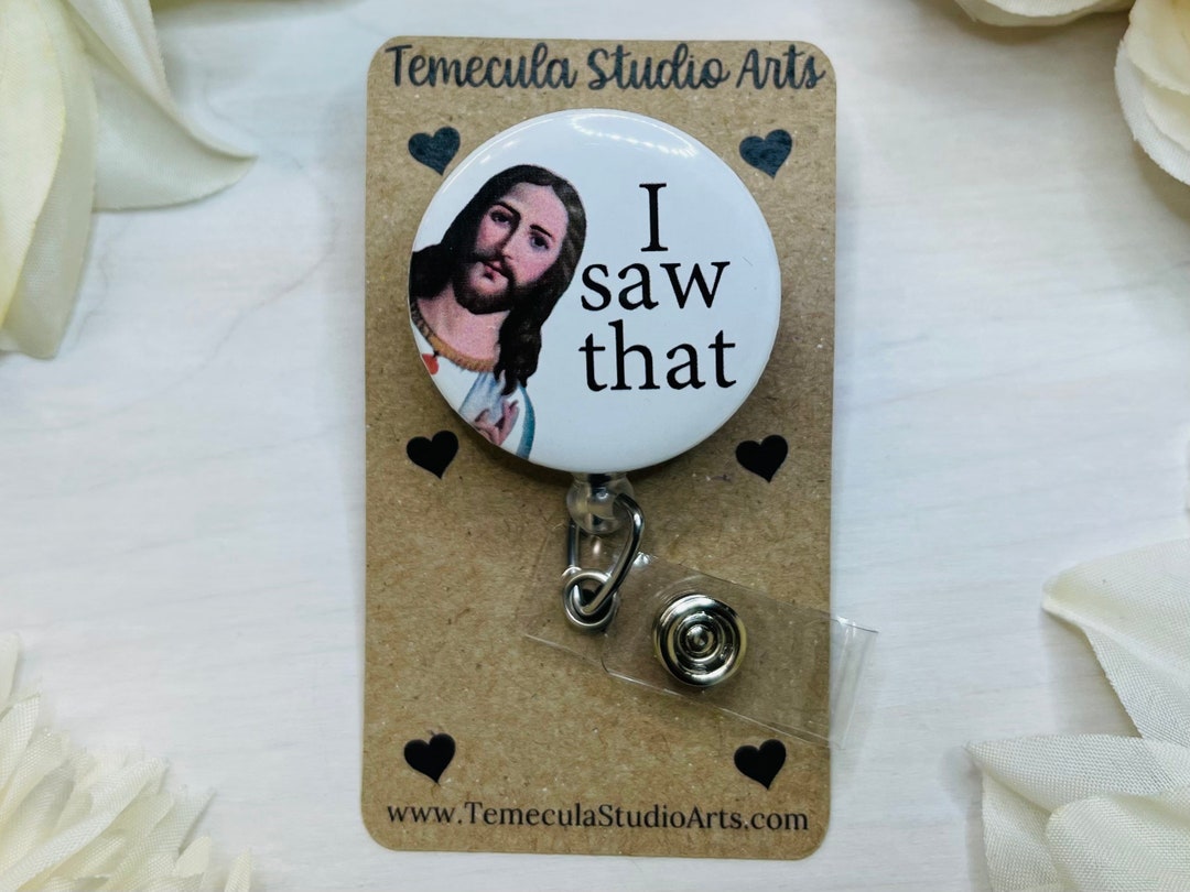 Jesus Badge Holder | Jesus Badge Reel | Snarky Badge Holder | Nurse ...