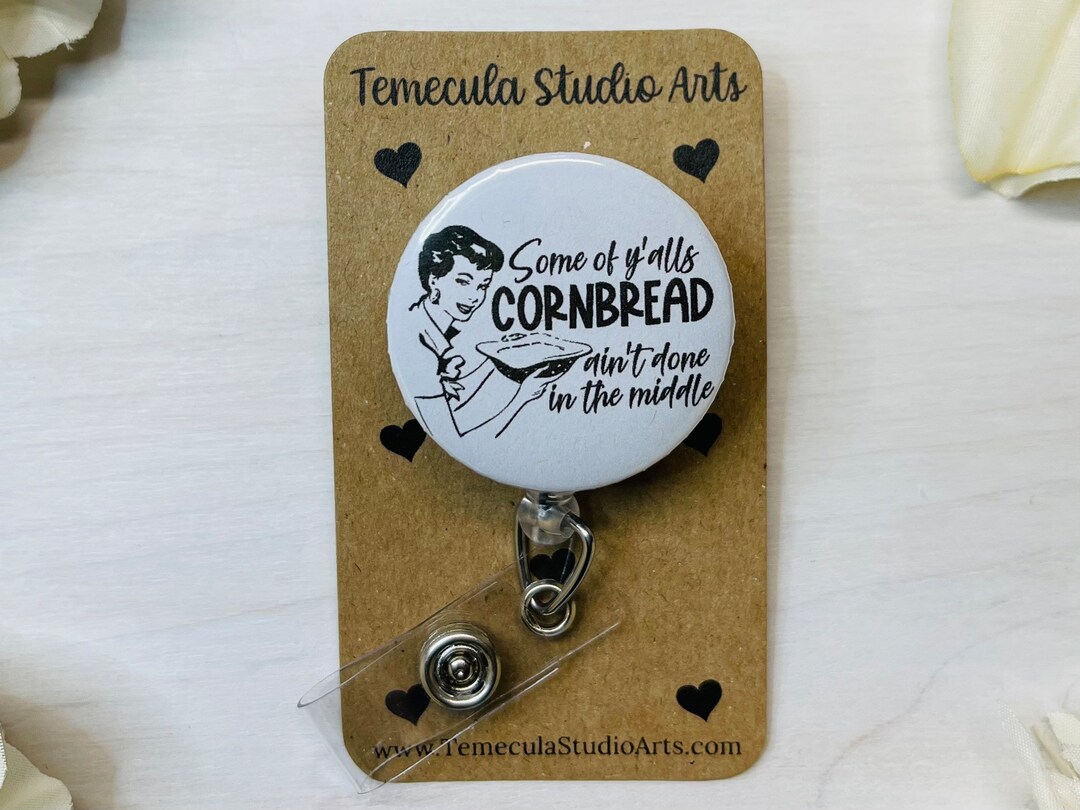 Cornbread Badge Reel | ER Nurse Badge Reel | Medical ID Badge ...