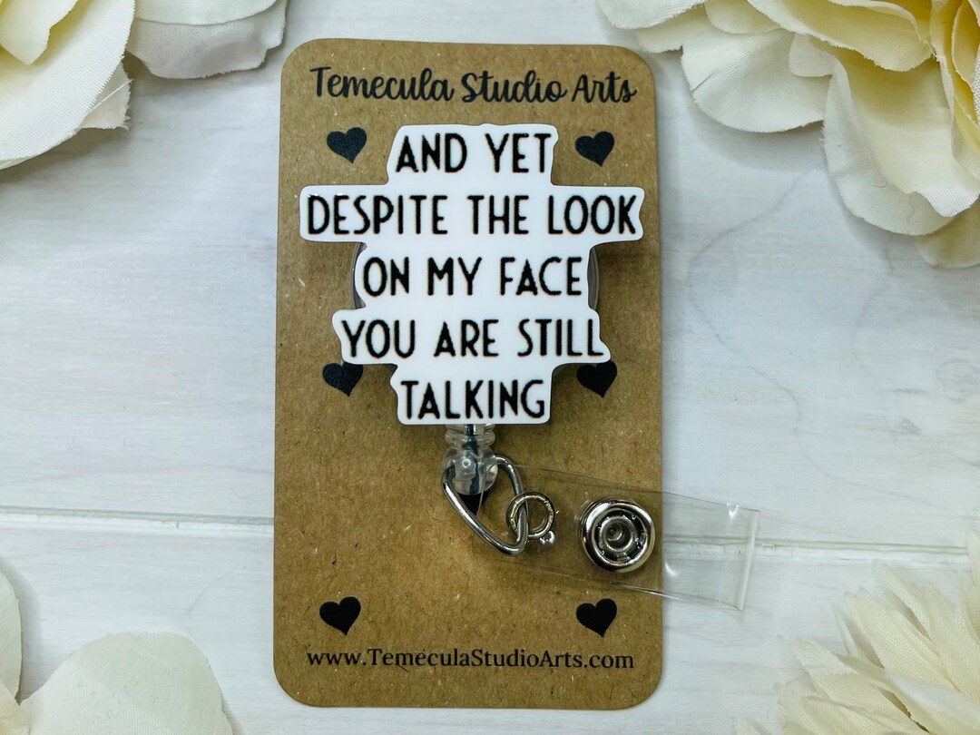 Sarcasm Badge Reel | Medical ID Badge | Nurse Badge Reel Funny | Funny ...