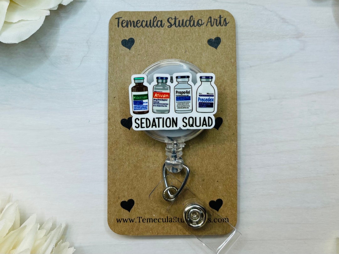 Badge Reel Medical ID Badge Nurse Badge Reel Funny Funny Badge Holder ...